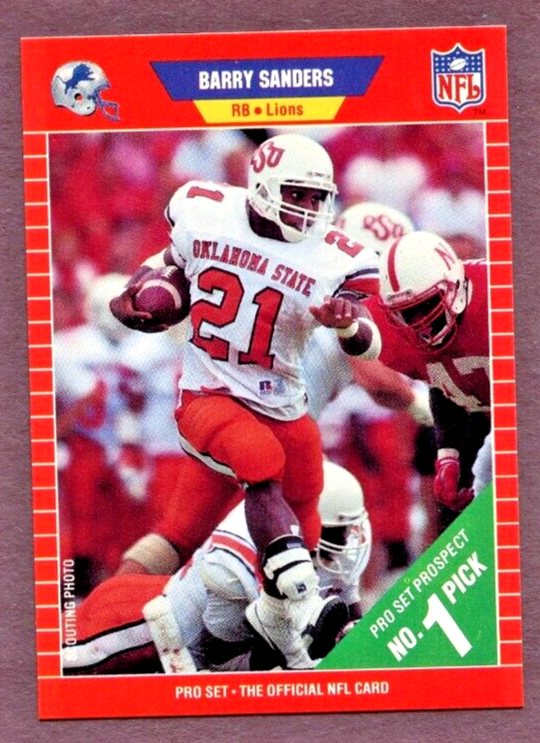 1989 Pro Set Barry Sanders RC #494 | eBay