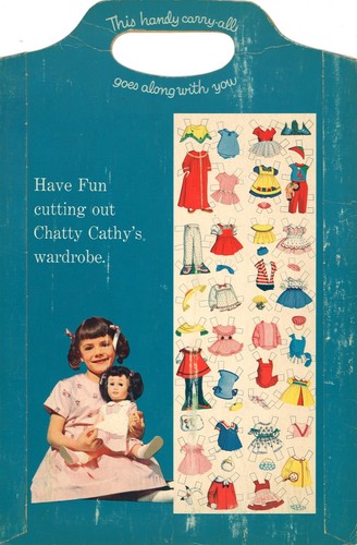 VINTGE UNCUT 1960 CHATTY CATHY PAPER DOLL RARE HD REPRODUCTON~LO Pr TOP ...