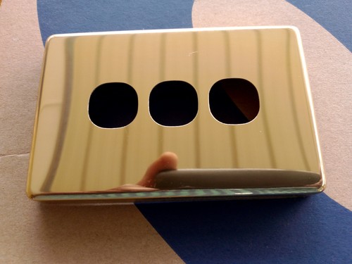 (1 PIECE) Vintage Clipsal C2033C Gold Cover Plate for Classic C2000 ...