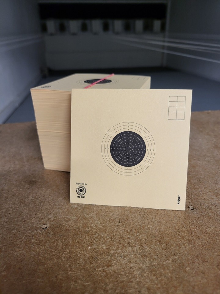 Krüger ISSF Approved Air Rifle Precision 10m Competition Targets x 250 ...