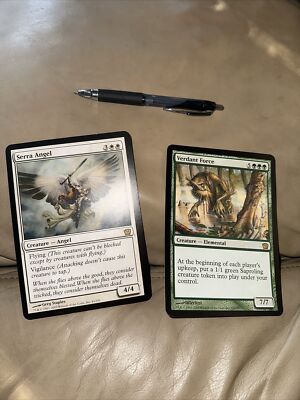 Oversized 9th Edition Box Topper - Serra Angel + Verdant Force Promo ...