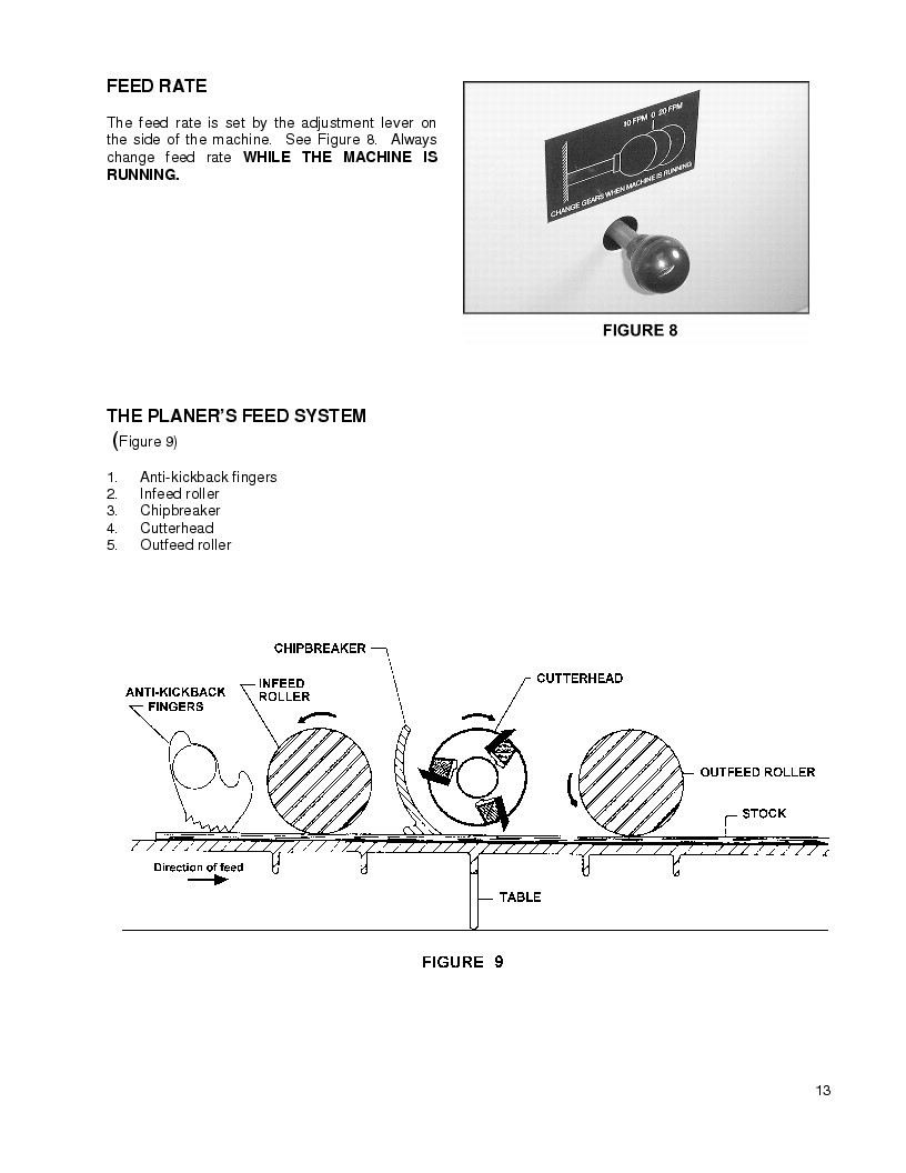 Powermatic Model PM15 Planer Molder Operating Instruct & Parts Manual ...