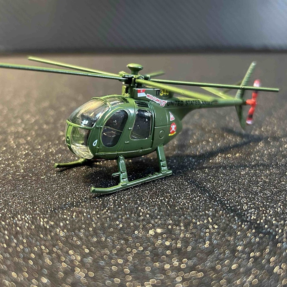 Alloy 1/100 Scale US Army OH-6A Cayuse Helicopter Model Collection Toy ...