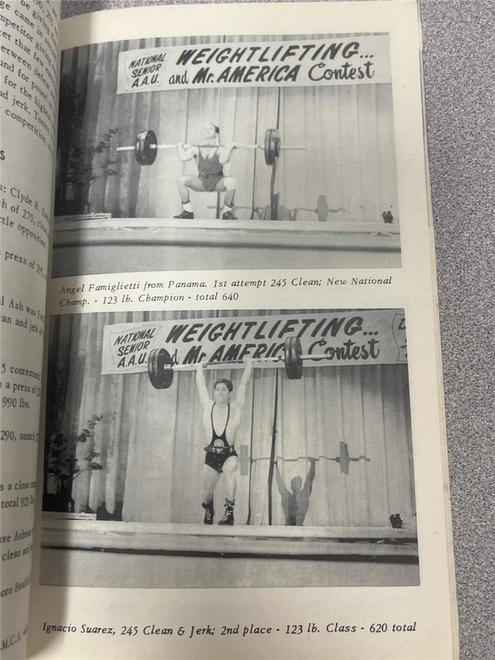 American Physique 1957 MR AMERICA bodybuilding contest booklet RON LACY ...