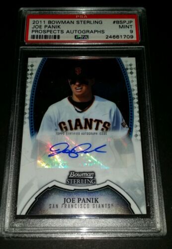 2011 Bowman Sterling #BSP-JP- Joe Panik Autographed Rookie Card! PSA 9 ...