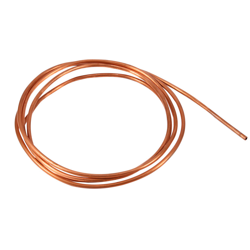 2M Soft Microbore Copper Tube Pipe OD 4mm x ID 3mm For Refrigeration ...