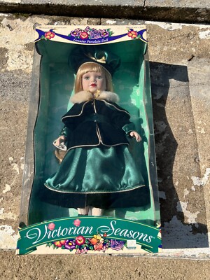 Vintage Brass Key Collectibles Porcelain Doll VICTORIAN SEASONS 1998 | eBay