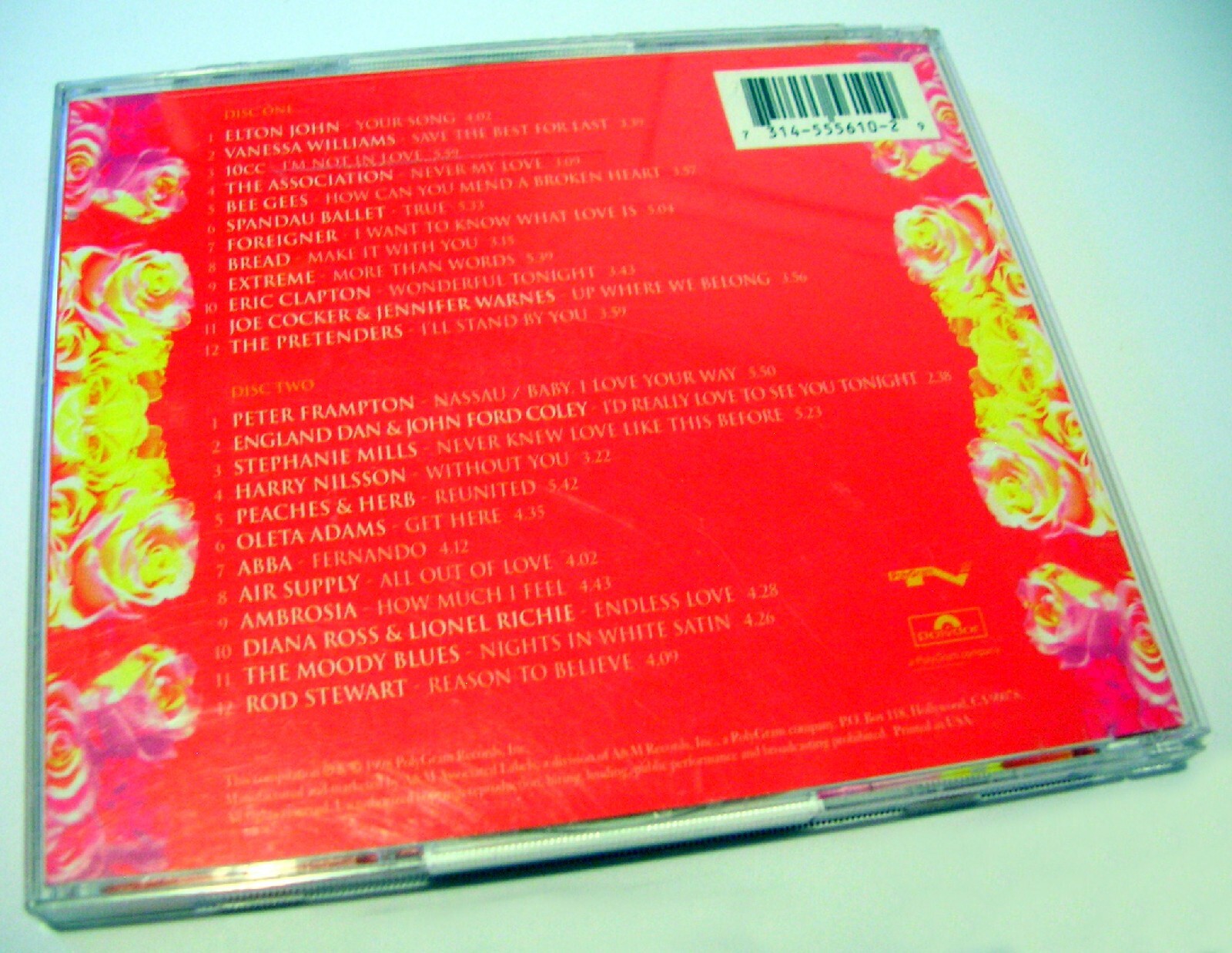 THE ONE AND ONLY LOVE ALBUM 2 CD ORIGINAL VARIOUS ARTISTS POLYDOR 1998 ...