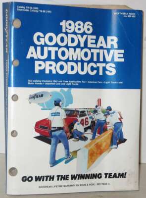 1986 Goodyear Automotive Products Catalog | eBay
