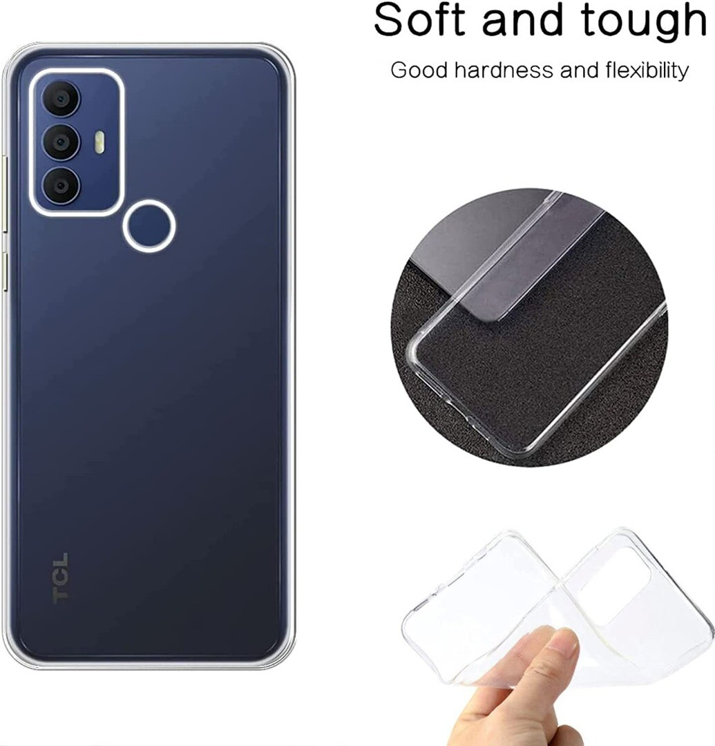 For TCL 501 505 403 405 305 306 50SE Case Silicone Phone Cover & Screen ...
