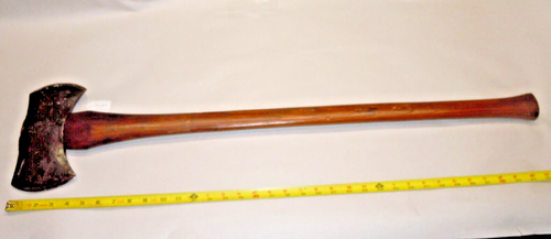 Axe, Vintage Double Bit Axe, 4-3/8" Wide Bit, 8-1/2" Bit to Bit, 35-7/8" Long | eBay