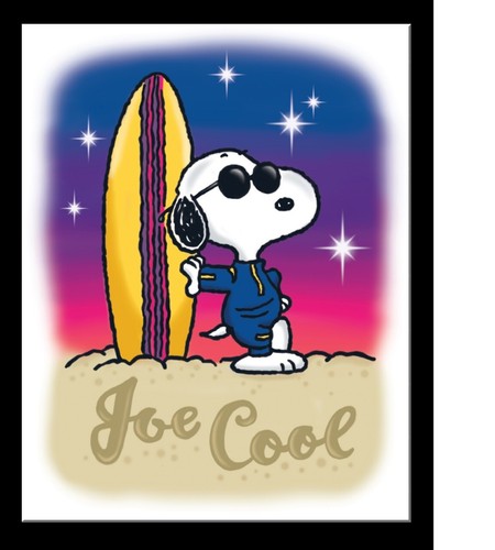 Peanuts Snoopy Joe Cool Comic Strip Charlie Brown Wall Decor Metal Sign ...