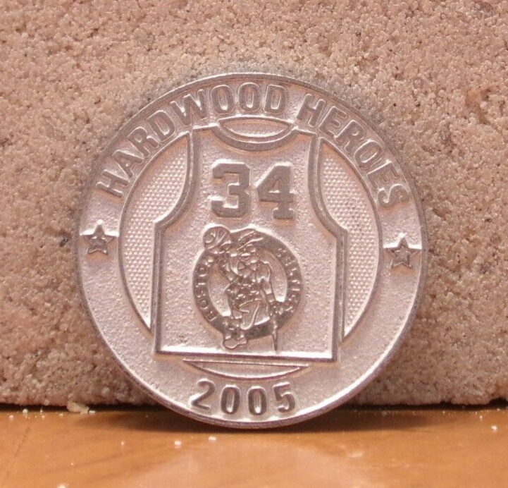 2005 HARDWOOD HEROES COIN BOSTON CELTICS PAUL PIERCE #34 G | eBay