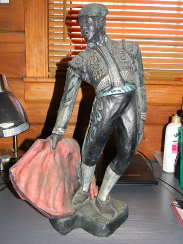 Vintage Marwal? Chalkware Matador 18 1/2" Tall Heavy | eBay