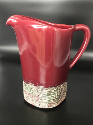 Vintage Aborn California Rustic R-2 Pottery Pitcher Ice Lip Textured ...