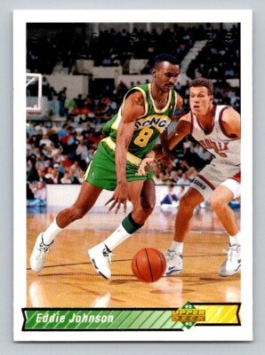 1992-93 Upper Deck Eddie Johnson #298 Seattle Supersonics | eBay