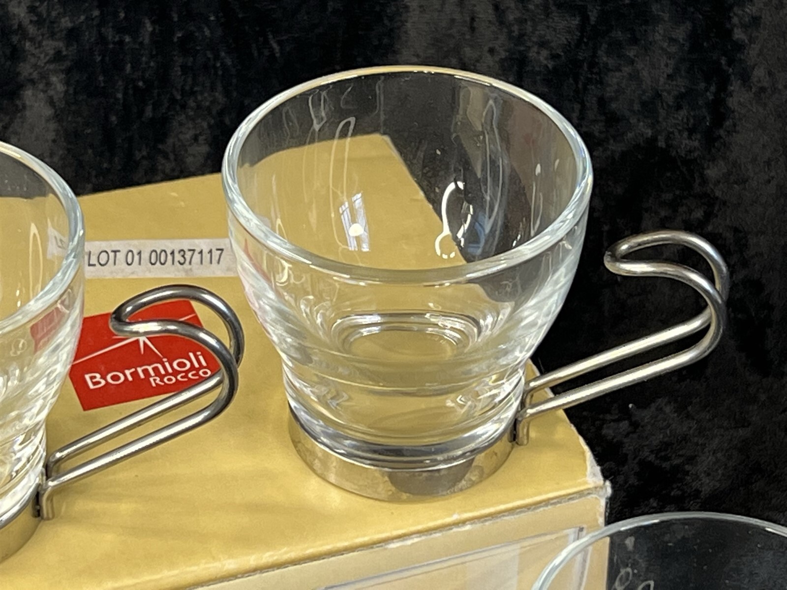 Set of 4 Bormioli Rocco Italy VERDI 3 1/2oz Espresso Coffee Glass ...