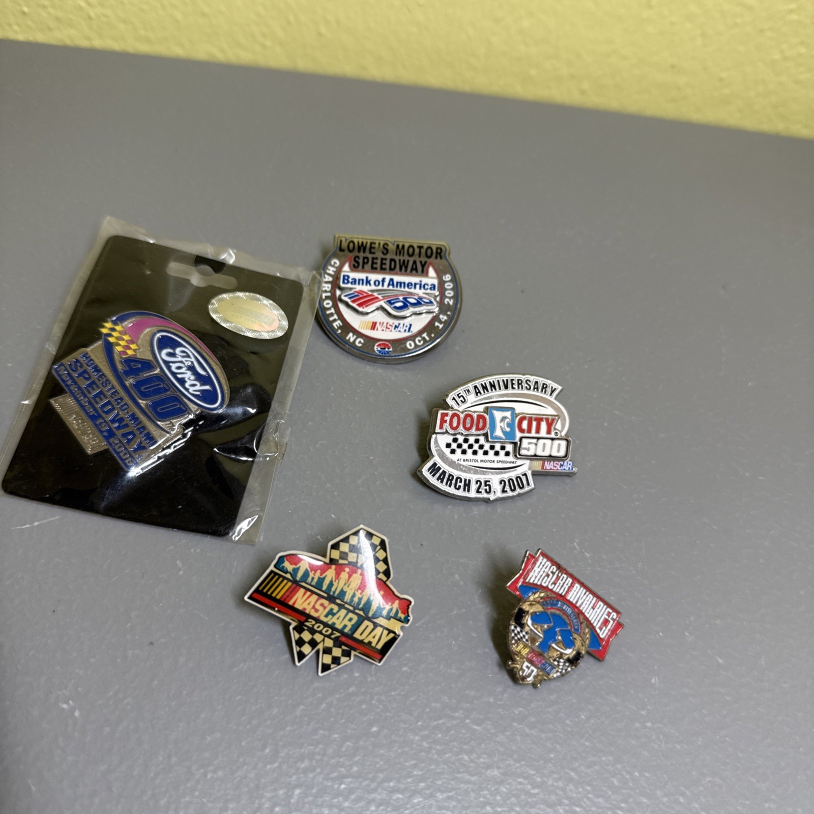 nascar race event pins Lot Of 5 | eBay