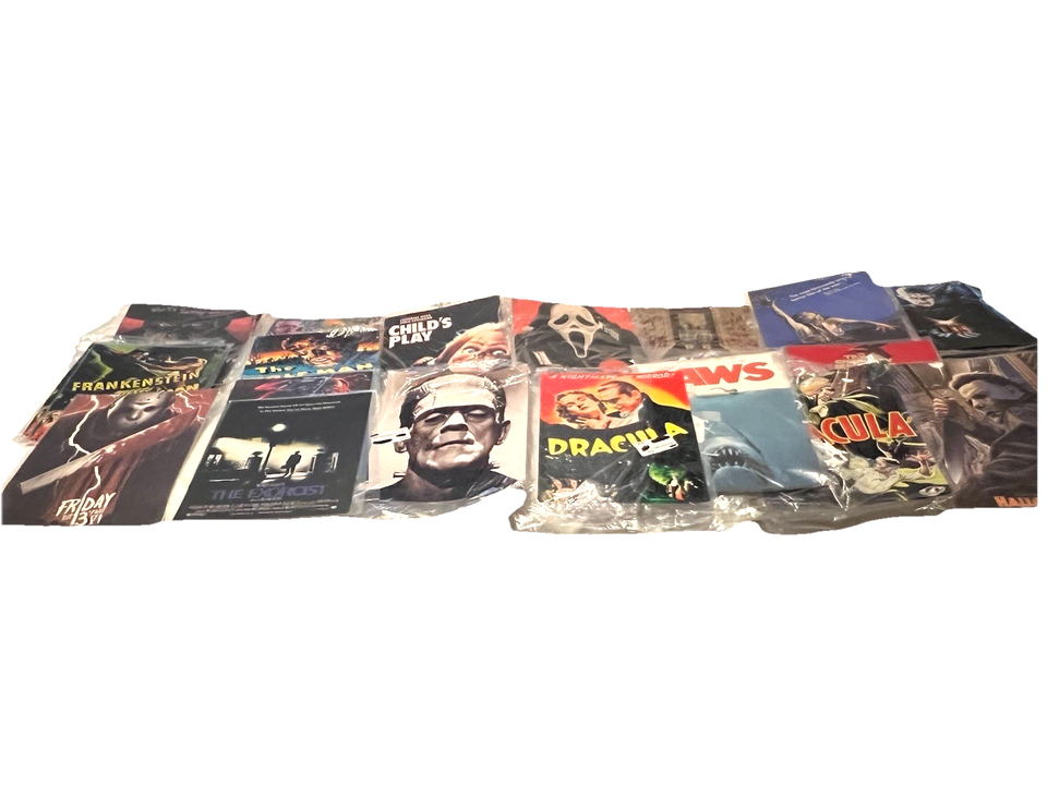 Huge Lot Of Halloween Scary Carecters Posters , Note Cards. 100 Pieces ...