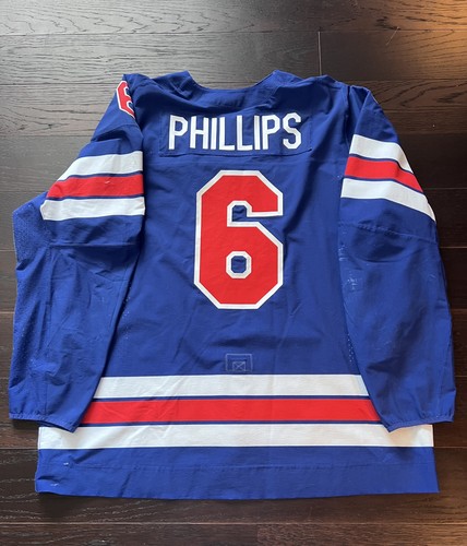 USNTDP Team USA Game Worn Hockey Jersey #6 Maceo Phillips Calgary ...