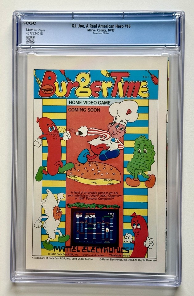 G.I. JOE: A Real American Hero #16 * CGC 9.8 NEWSSTAND * NM+ MARVEL ...