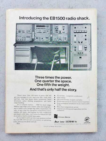 Marine Engineering/Log magazine April 1973 Electric power ships US ...