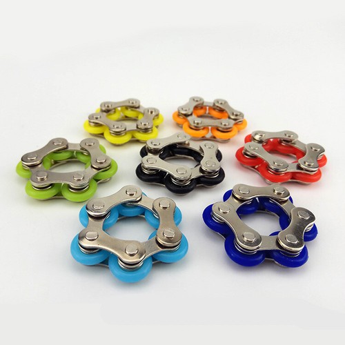7PCS Flippy Bike Chain and 6 Link Fidget Toy Stress Relief Sensory ...
