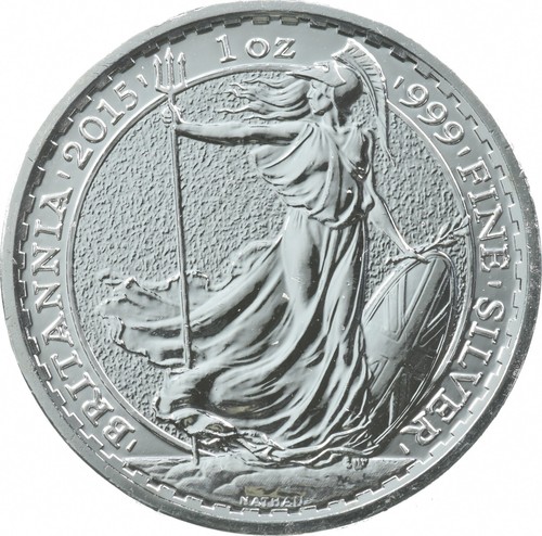 Better Date 2015 Great Britain 2 Pounds 1 Oz. Silver Britannia World ...