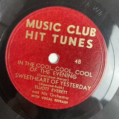 10" 78 RPM-Elliott Everett-Bell Bell My Liberty Bell/In the Cool Cool ...