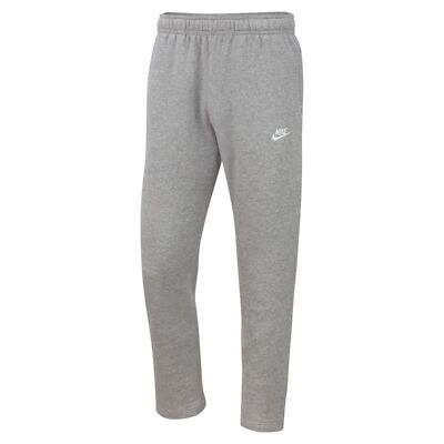 Nike Sportswear Men's Open Hem Club Fleece Pants (Dark Grey Heather ...