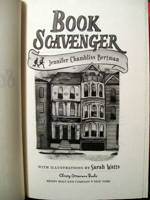 Book Scavenger by Jennifer Chambliss Bertman (2015, Hardcover) First ...