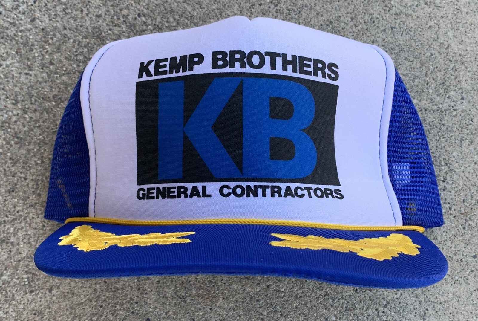 vintage Kemp Brothers KB General Contracters trucker … - Gem
