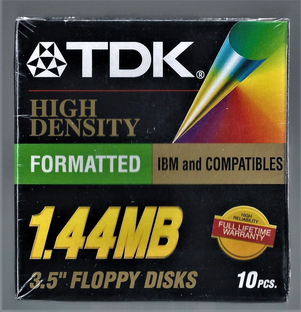 10 Disk TDK High Density 3.5" 1.44 MB Floppy Disks IBM Formatted "NEW ...