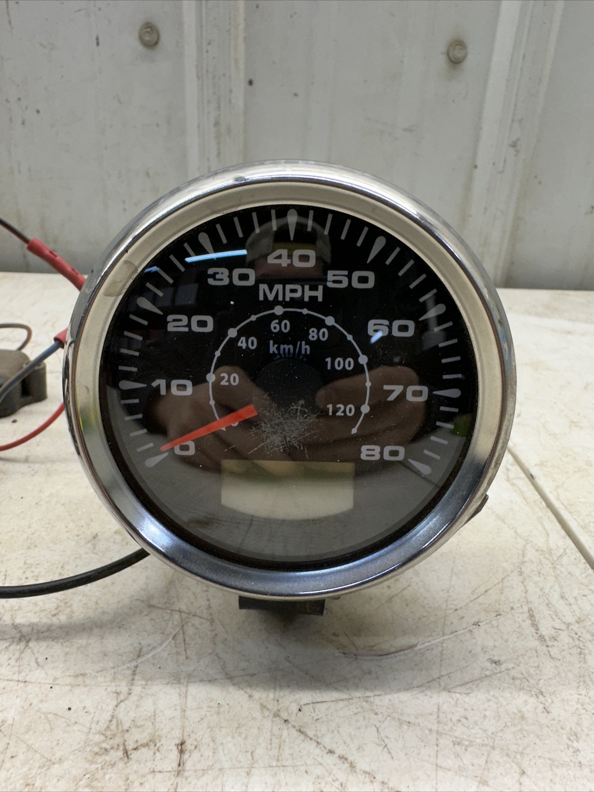 ELING 3 3/8 inch GPS Speedometer Odometer Kit 0-80MPH Speed Gauge