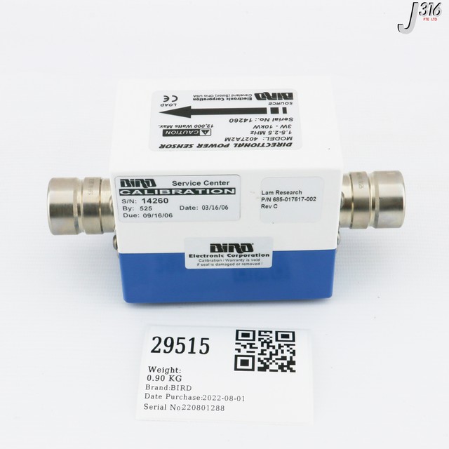 Bird 4027A2M Directional Power Sensor for 4421 3w to 10kw 1.5-2.5 MHz ...