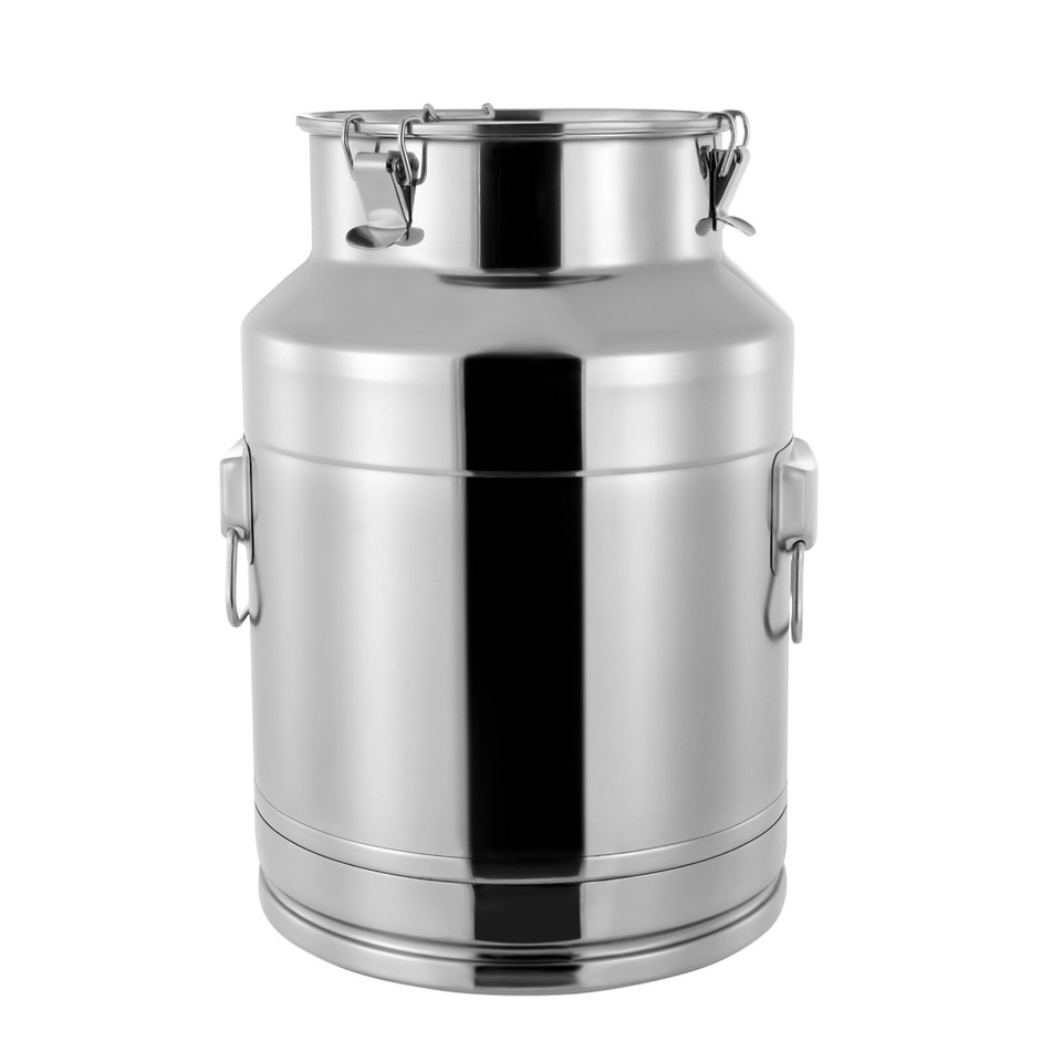 28L Milk Can Stainless Steel Milk Bucket Wine Pail Bucket Milk Can Tote ...