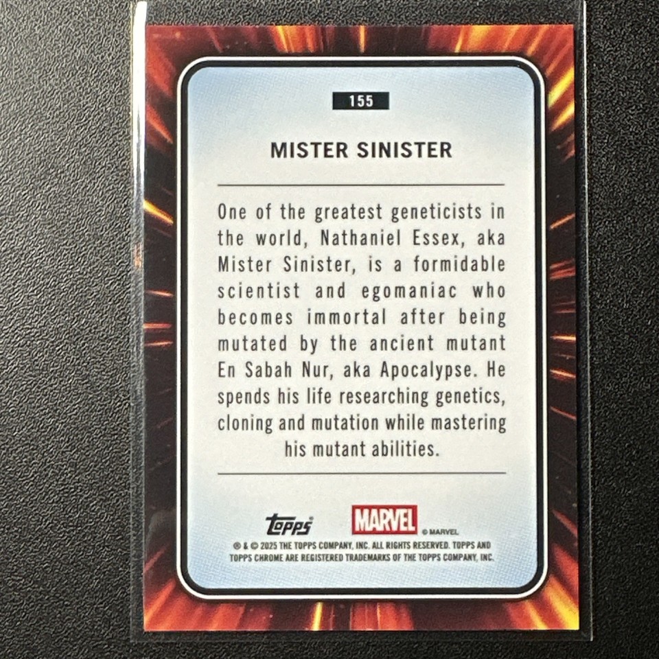 Topps Marvel Chrome 2025 Yellow Lava Refractor #155 Mister Sinister | eBay