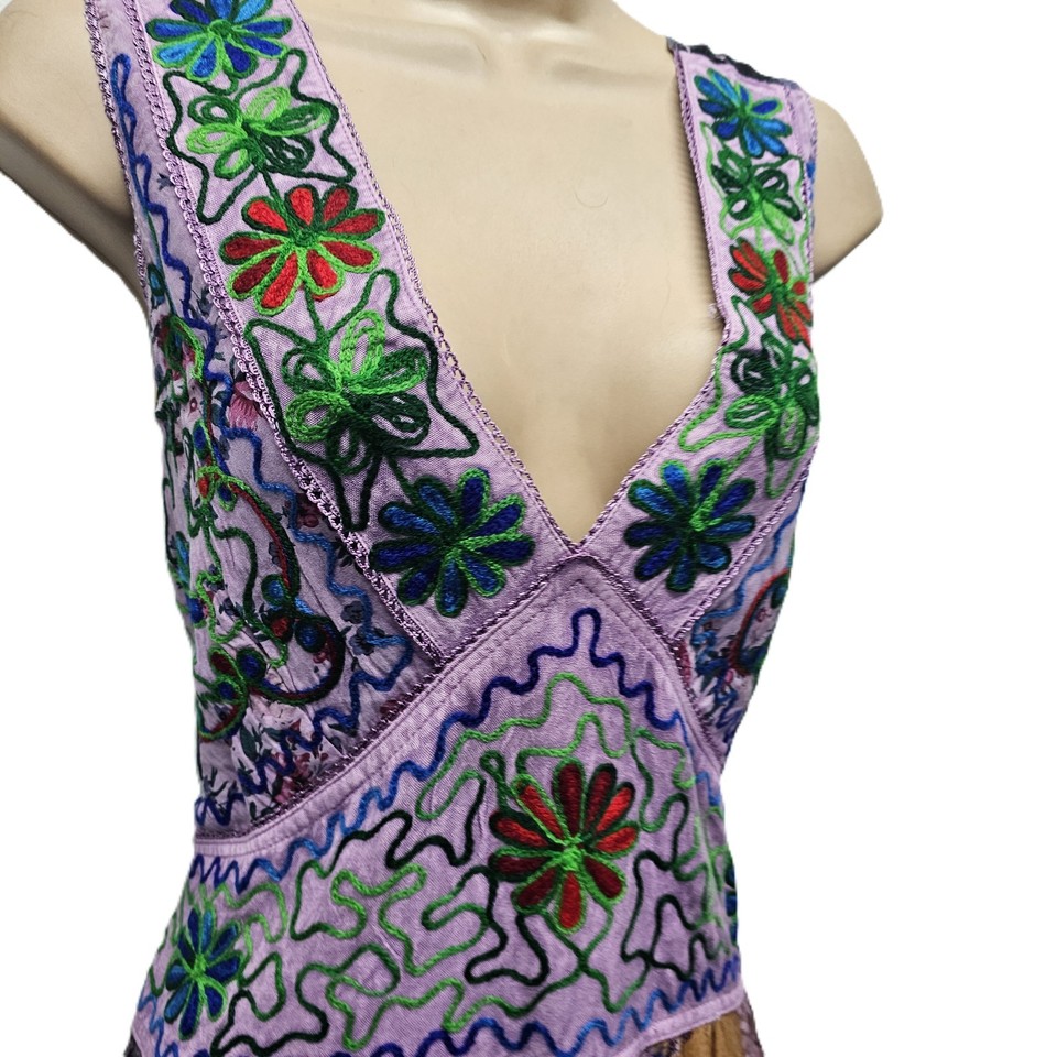 Plus Size Patchwork Dress Maxi Boho Hippy Festival Hand Embroidered 18 ...