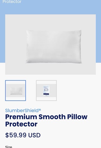 Slumber Shield Pillow Protector king Size 1 PC. | eBay