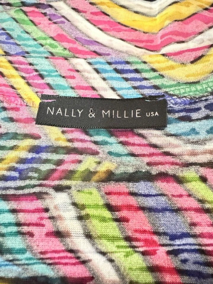NALLY & MILLIE Multiple Color Polyester/Rayon Top Women XL Work Casual ...
