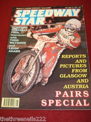 SPEEDWAY STAR - PAIRS SPECIAL - JUNE 23 1990 | eBay UK