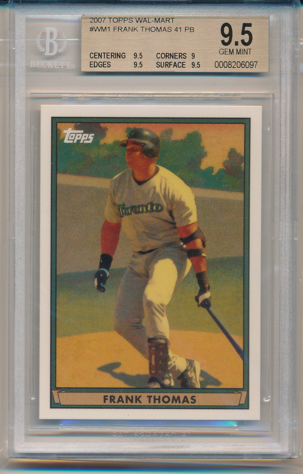 2007 Topps Wal-Mart Frank Thomas (HOF) (#WM1) BGS9.5 BGS | eBay