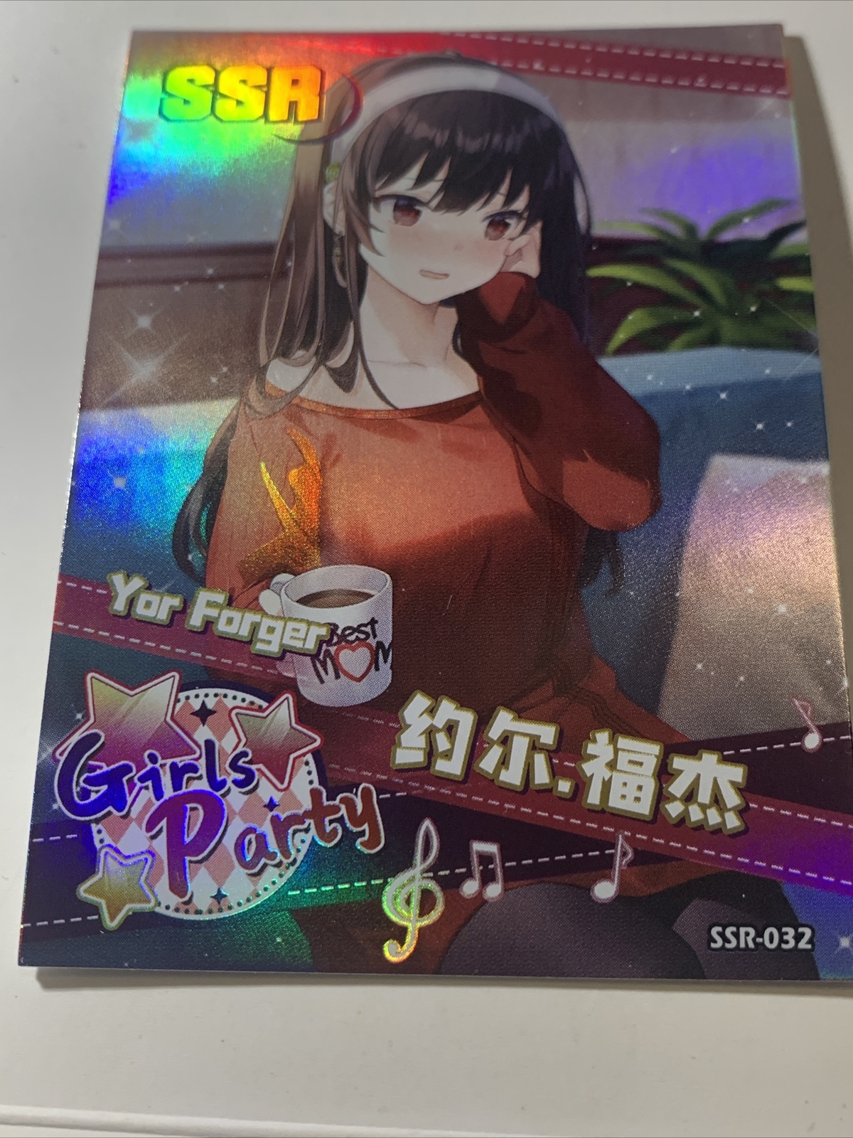 Yor Forger Spy X Family SSR Hot Foil Girls Party Goddess Waifu Card ...