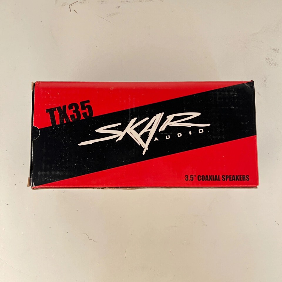 USED SKAR AUDIO TX35 120 WATT MAX 3.5-INCH 2-WAY CAR COAXIAL SPEAKERS ...
