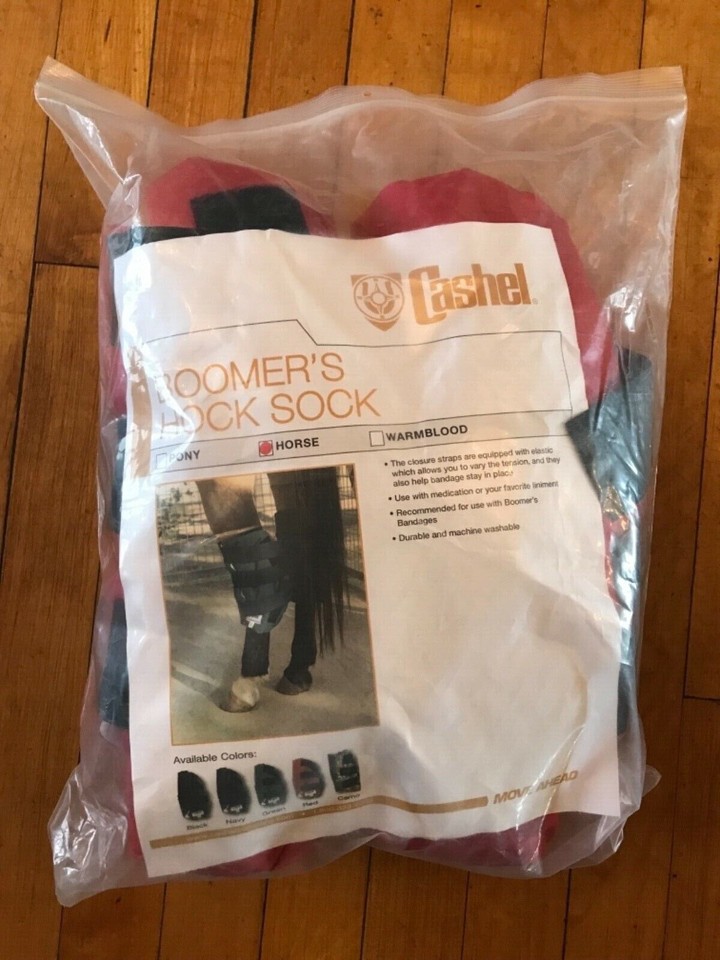 Cashel Boomer's Hock Socks - Shipping Turnout Post Workout Leg Wrap Red ...