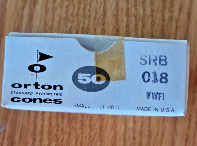 Box Of 50 Orton Small Standard Pyrometric Cones Size New NOS 018 | eBay
