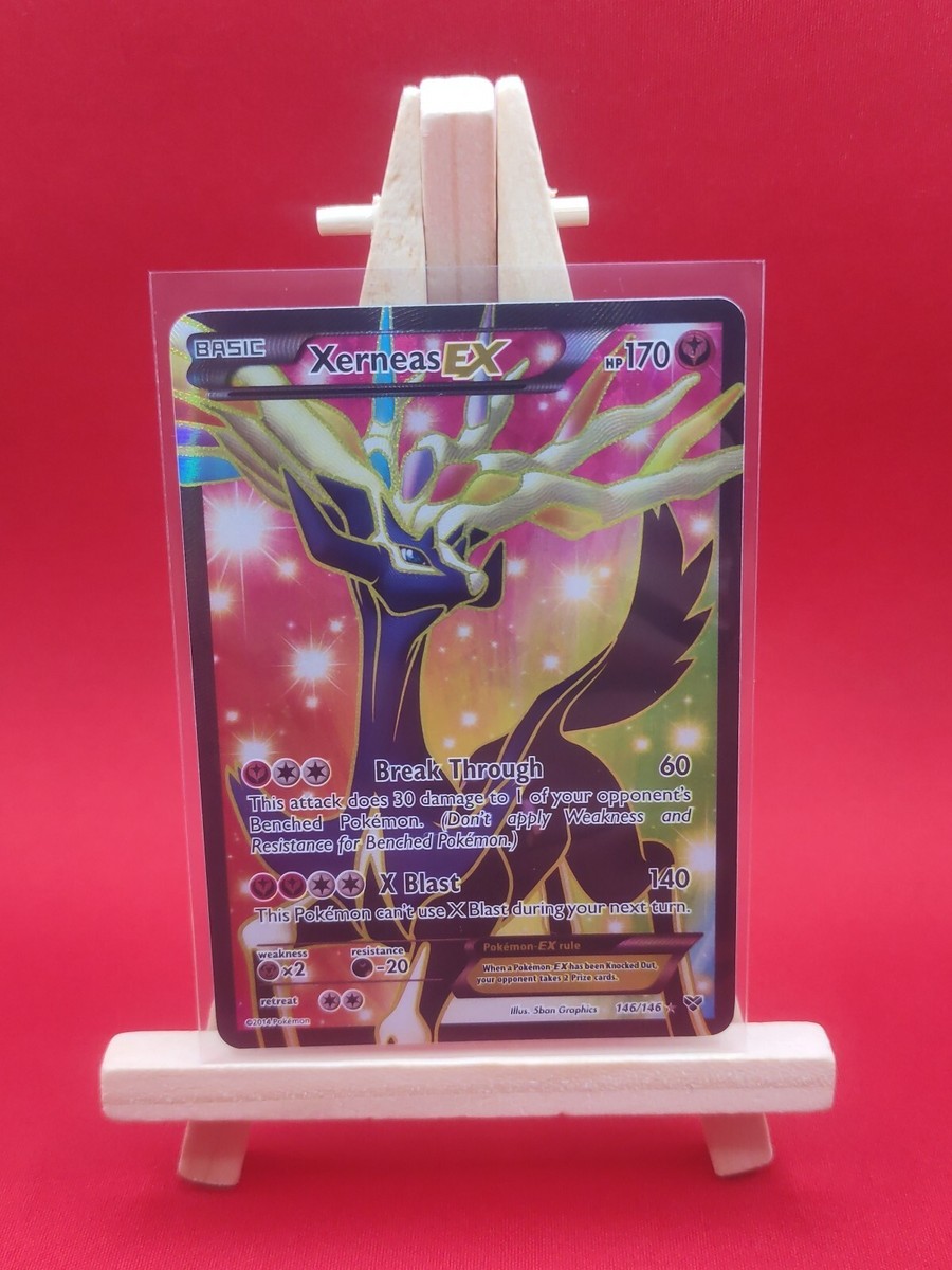 Xerneas Ex 146146 Xy Base Set Full Art Pokemon Card Good