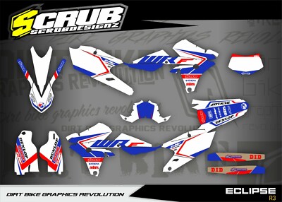 Graphics Kit Yamaha WR250F 2015-2019 WR450F 2016-2018 WRF Decals ...