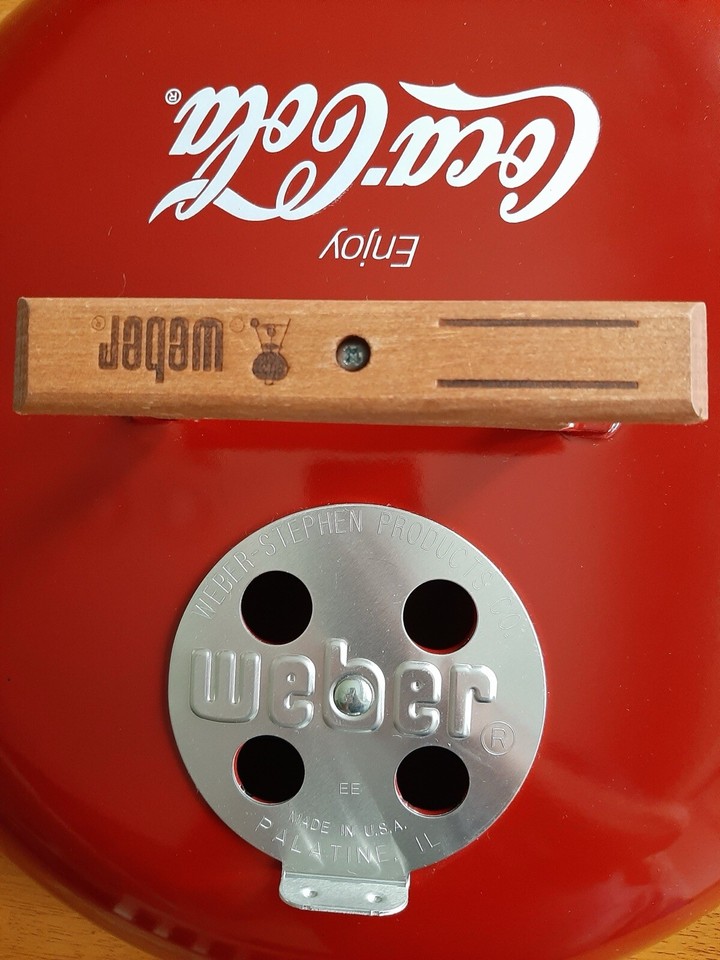 Weber Charcoal Kettle Grill 18.5” Red Mist Coca-Cola Limited Edition | eBay