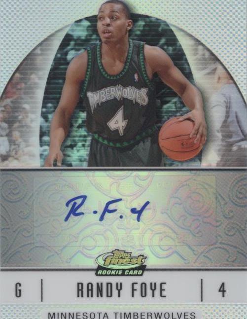 2006-07 Topps Finest - Rookie Randy Foye #94 Rookie Refractor ...